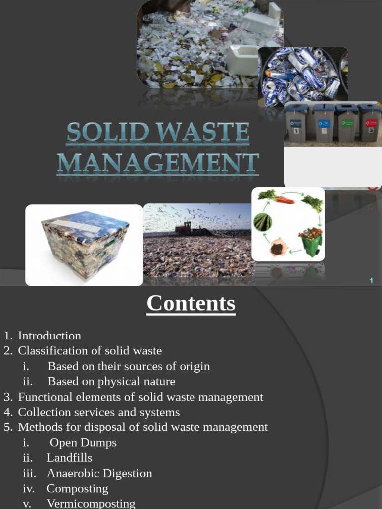 Solid Waste Management | PDF | Landfill | Municipal Solid Waste