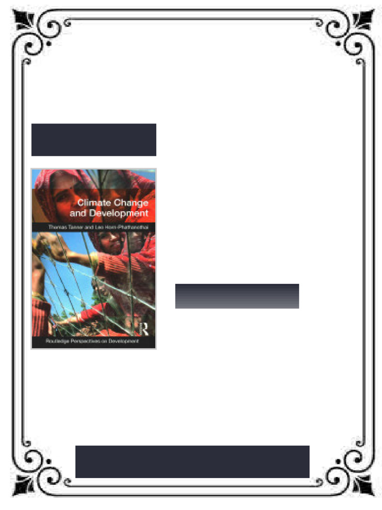 Climate Change and Development 1st Edition Thomas Tanner ebook digital ...