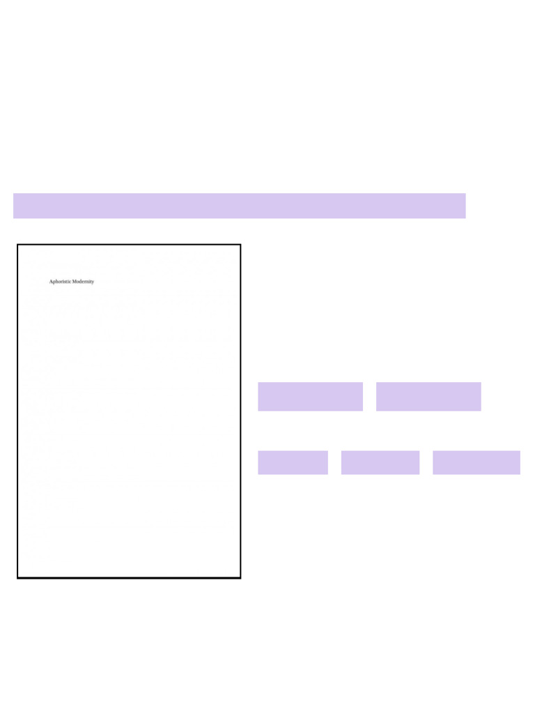 Aphoristic Modernity 1880 To The Present Kostas Boyiopoulos Michael ...