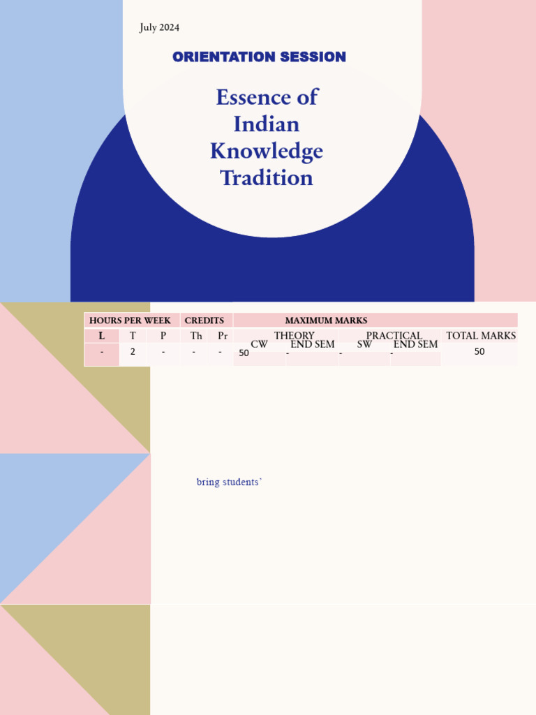 EIKT Orientation Session | PDF | Hindu Philosophy | Yoga
