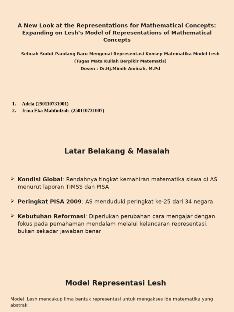ADELA-IRMA_TUGAS BERPIKIR MATEMATIS 20 DES | PDF