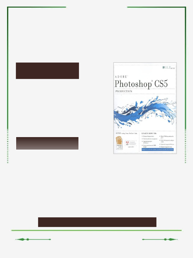 Photoshop CS5 Production Student Manual Axzo Press ebook all pages ...