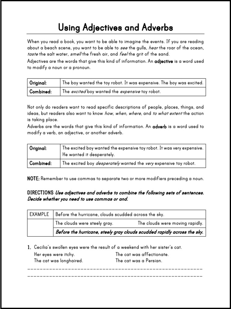 Using Adjectives and Adverbs Effectively | PDF | Adjective | Adverb