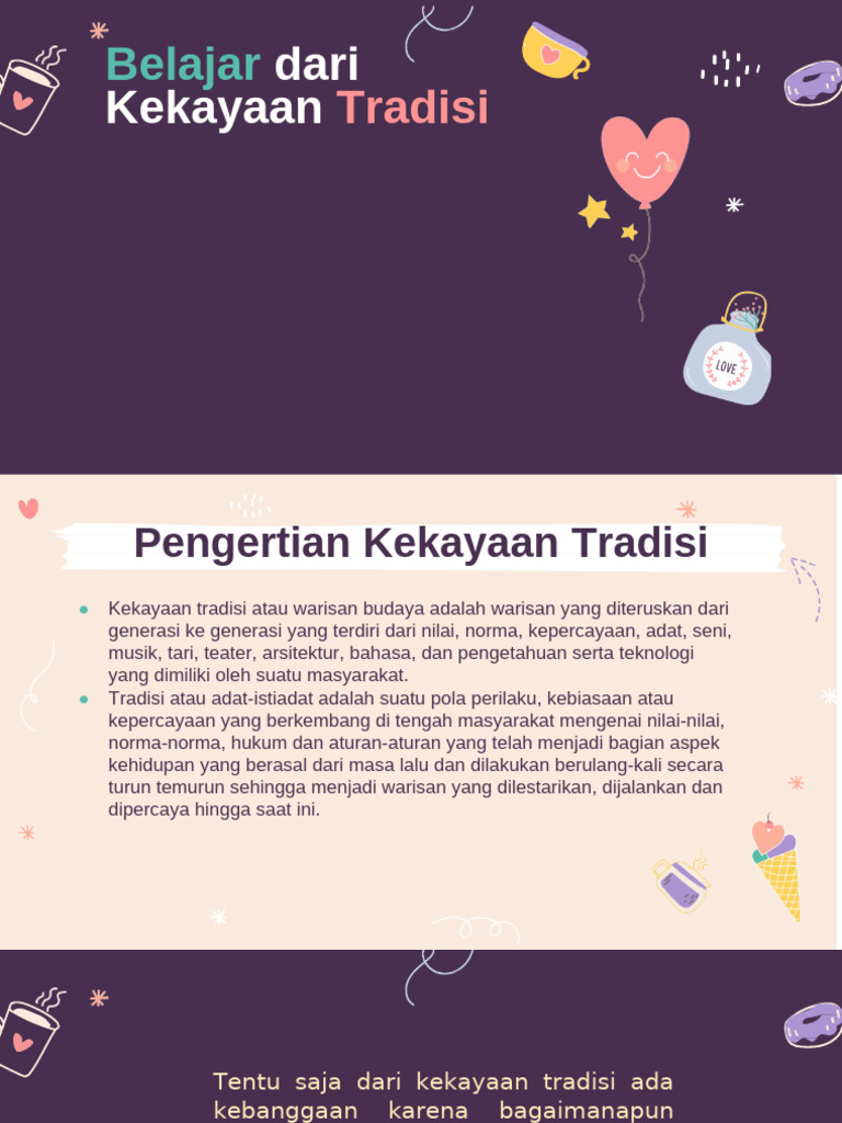 Manfaat dan Dampak Kekayaan Tradisi | PDF