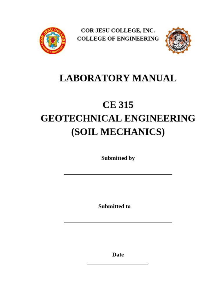 Geotechnical Engineering Lab Manual | PDF