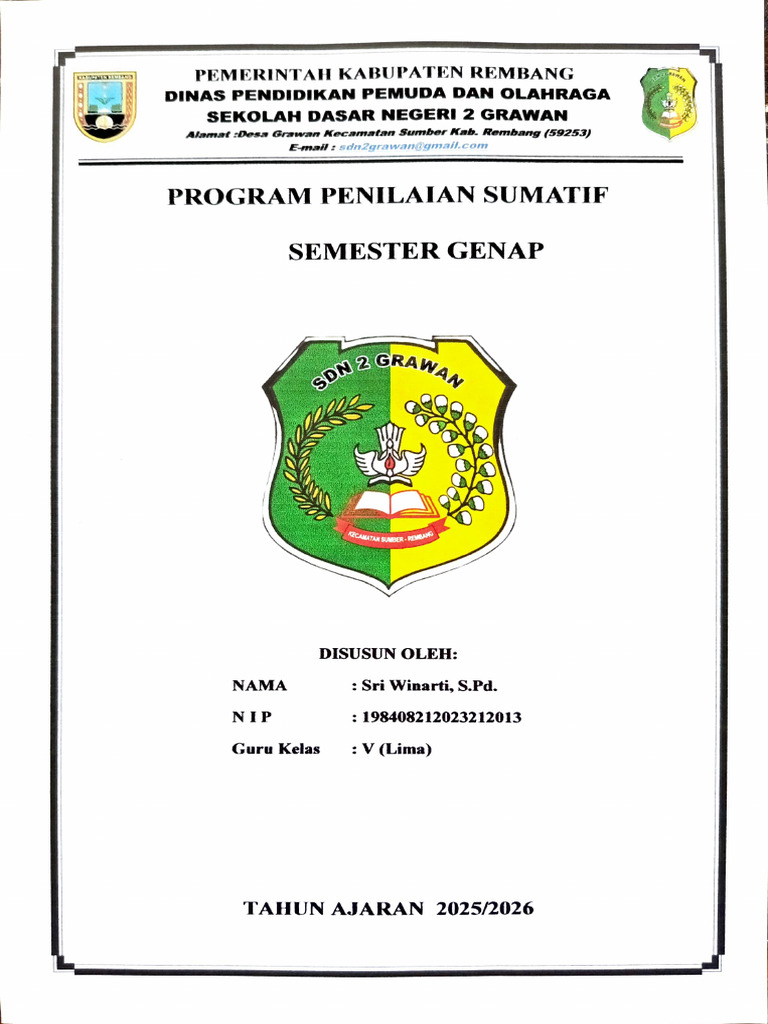 Program Penilain Sumatif | PDF
