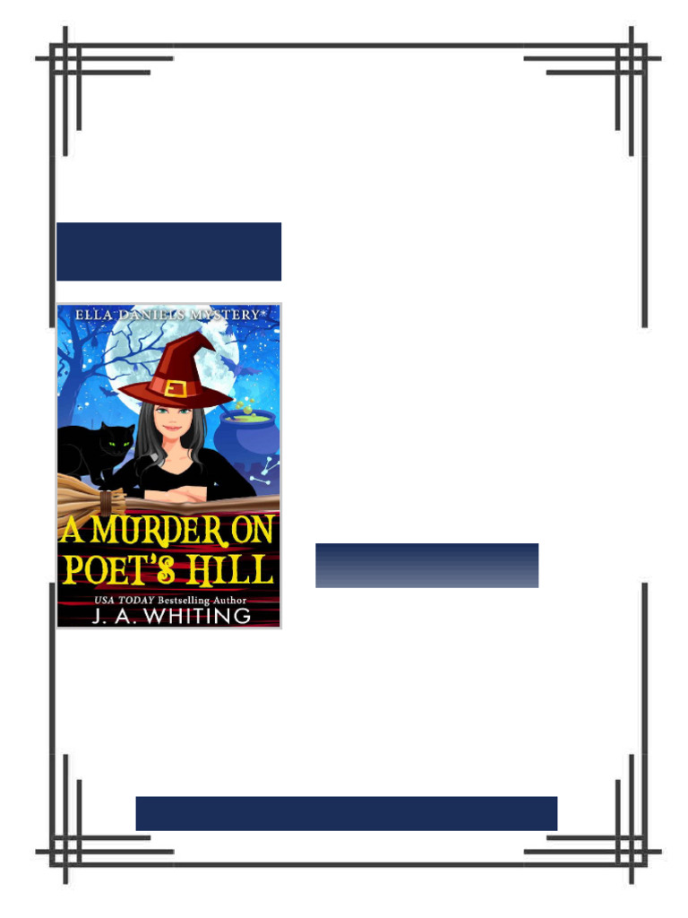 A Murder on Poet's Hill (Ella Daniels Mystery 2) 1st Edition J. A ...