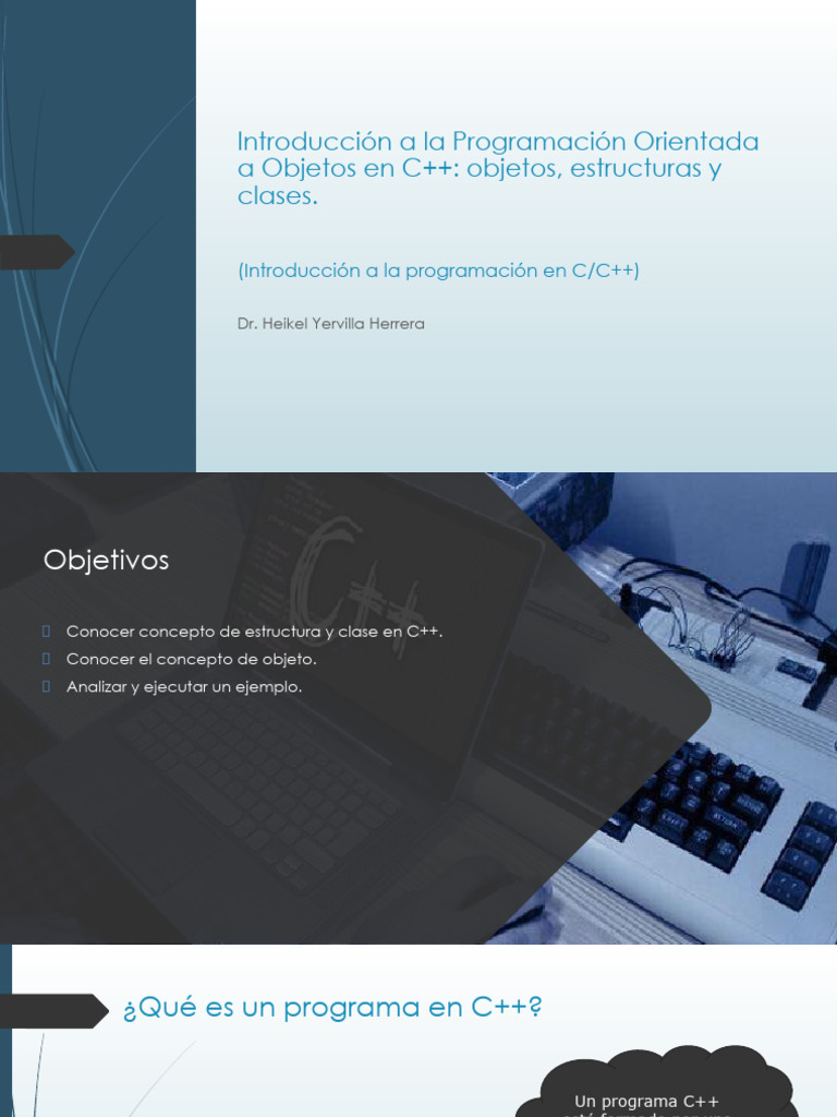 22. Introducci-n a La Programaci-n en C-- POO I.pptx | PDF | Objeto ...