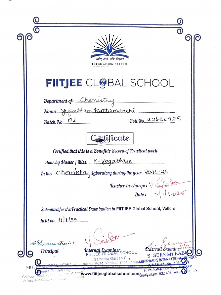 Chemistry grae 12 record | PDF