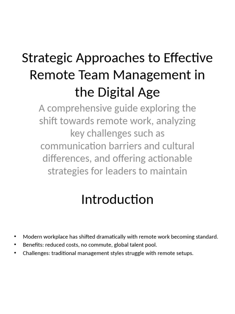 remote_team_management_1144am | PDF | Communication | Business