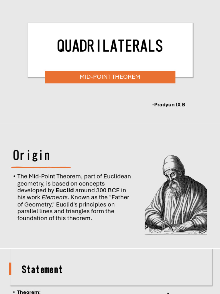 Mid-point Theoren [2] Pradyun IX B | PDF