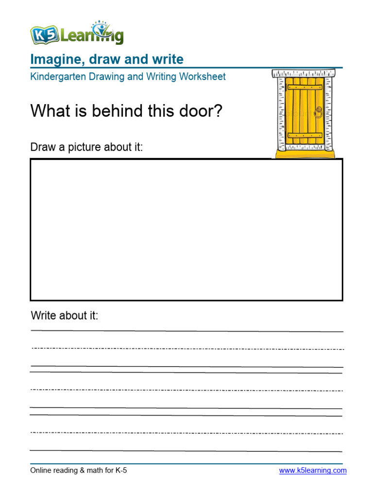 Kindergarten Draw Write Worksheet 8 | PDF