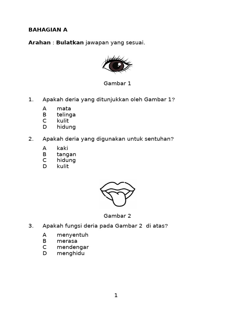 Exam Paper Saas Pssas 1 Ksh | PDF