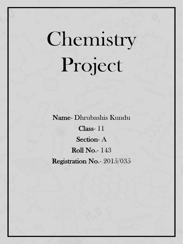 Chemistry Project | PDF