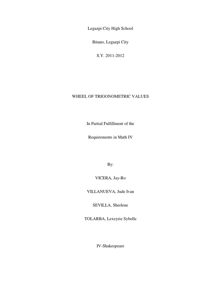 Math Device | PDF | Trigonometry | Trigonometric Functions