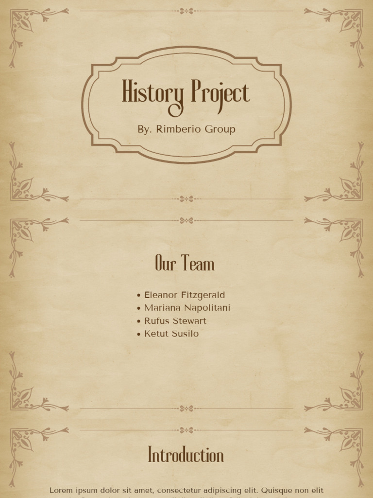 Vintage History Project Presentation | PDF