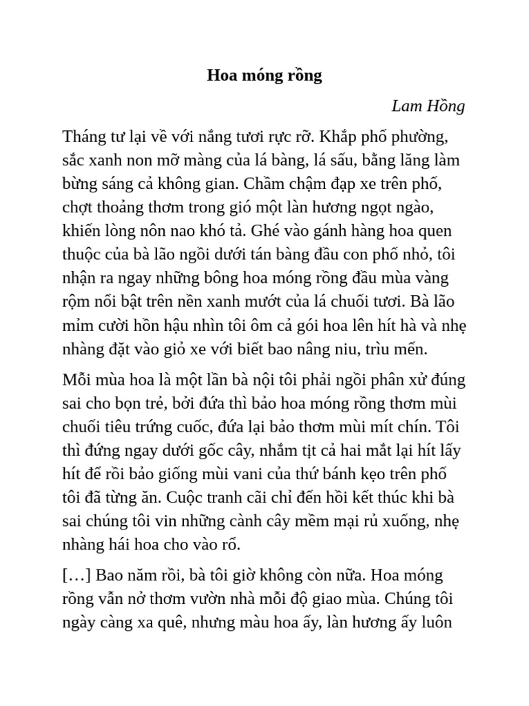 Đề 3 Hoa móng rồng | PDF