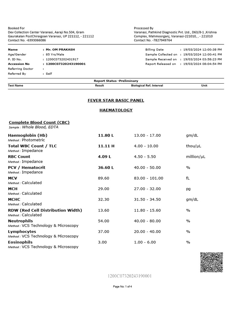 Mar2024_19Mar_Prel_WTH1200C07320243190001 (1) | PDF | Blood | Immunology