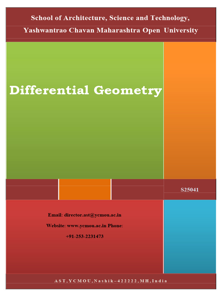 Differential Geometry Course Overview | PDF | Derivative | Vector Space