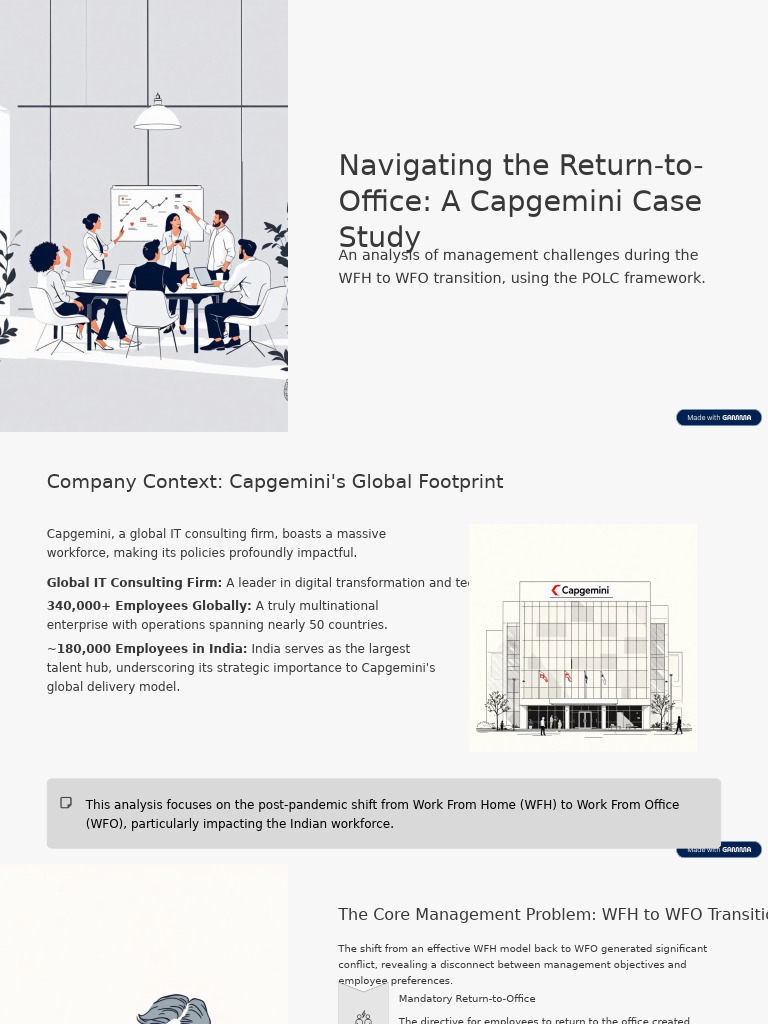 Navigating the Return to Office a Capgemini Case Study | PDF ...