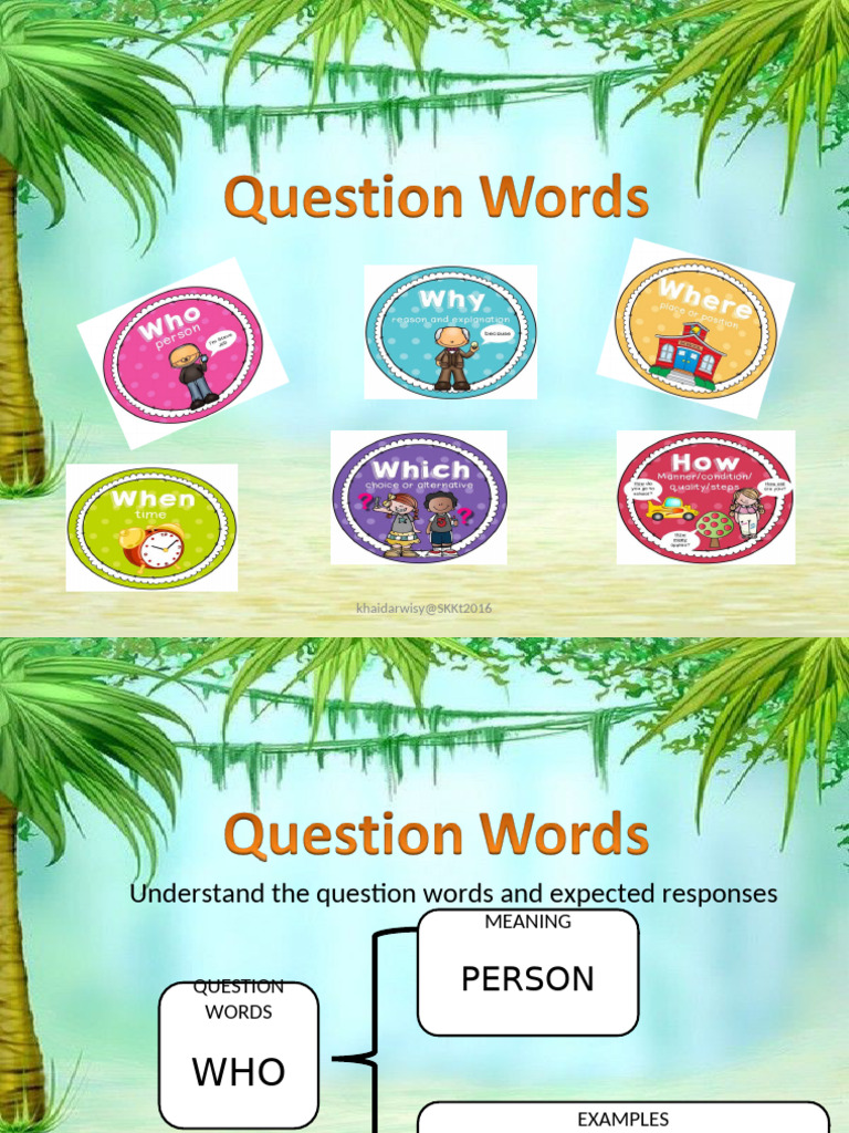 Comprehension - WH Questions | PDF | Question | Linguistics