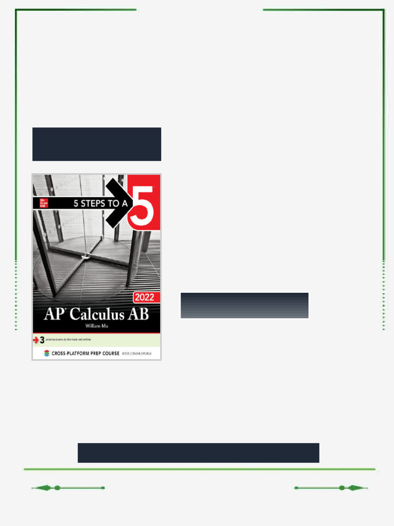 5 Steps to a 5: AP Calculus AB 2022 1st Edition William Ma ebook any ...