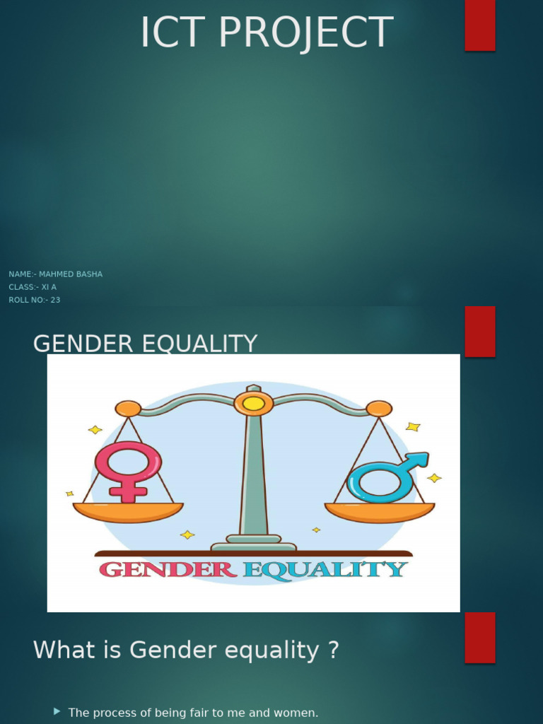 Ict Project - Gender Equality | PDF