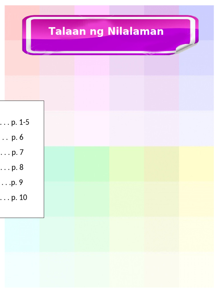 Aralin 1.3.1 (EPP5AG-Ob-3) | PDF