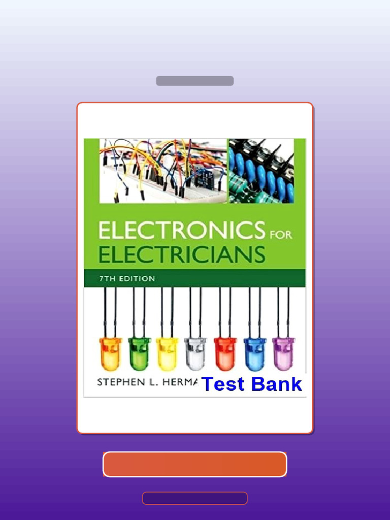 Test Bank for Electronics for Electricians 7th Edition Herman | PDF ...