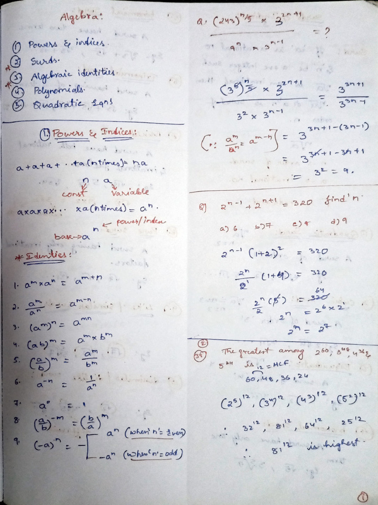 Pure Maths AlgTriGeo | PDF