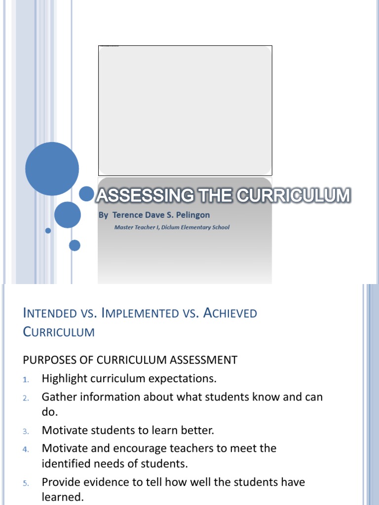 Assessing Curriculum Effectiveness | PDF | Curriculum | Educational ...
