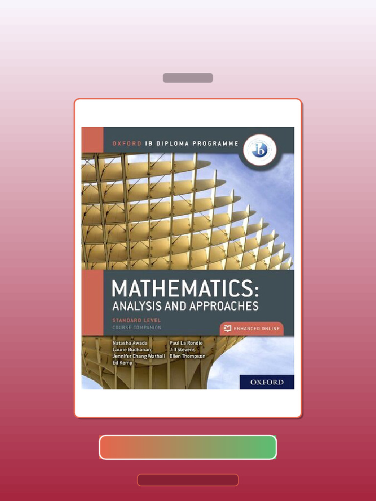 Test Bank for Oxford IB Diploma Programme IB Mathematics Analysis and ...