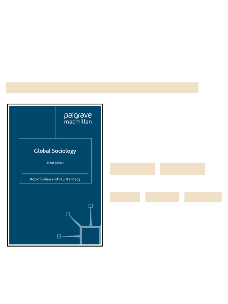 Global Sociology Third Edition 3rd Edition Robin Cohen Paul Kennedy ...