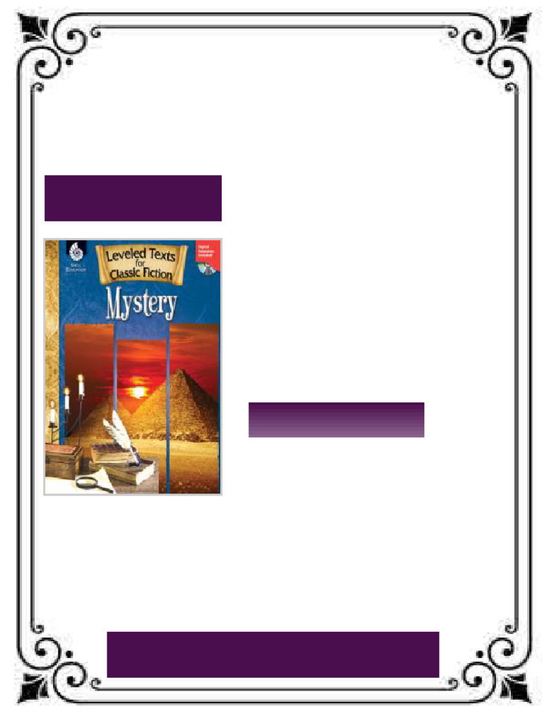 Leveled Texts for Classic Fiction Mystery 1st Edition Stephanie Paris ...