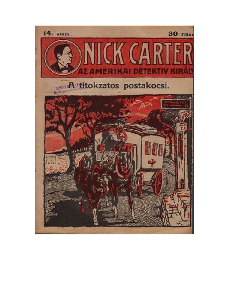 Nick Carter-A titokzatos postakocsi | PDF