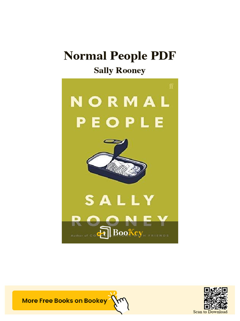 Normal People PDF | PDF | Intimate Relationships | Love