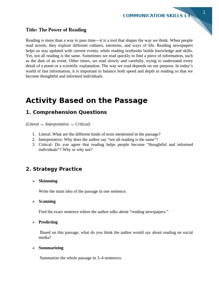 Mastering Reading Skills and Strategies | PDF | Reading Comprehension ...