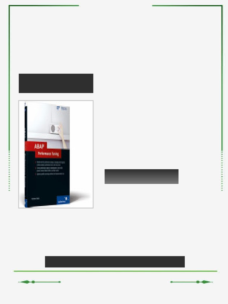 ABAP Performance Tuning 1St Edition Herman Gahm ebook fully updated ...