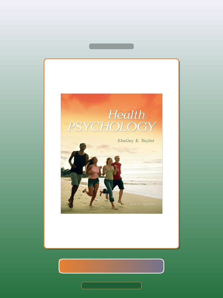 Test Bank for Health Psychology 9th Edition by Shelley Taylor | PDF ...