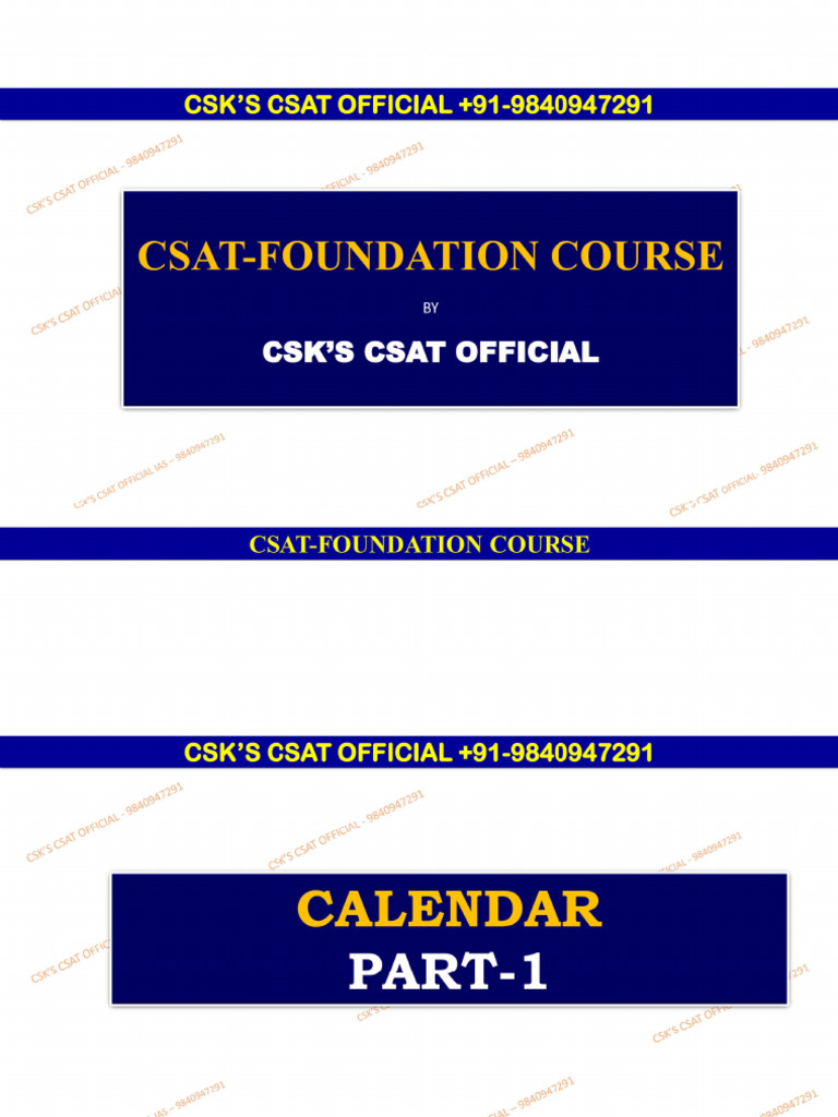 Calendar Day 1 | PDF