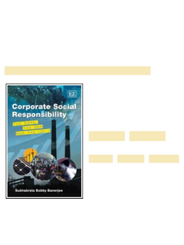 Corporate social responsibility the good the bad and the ugly 1st ...