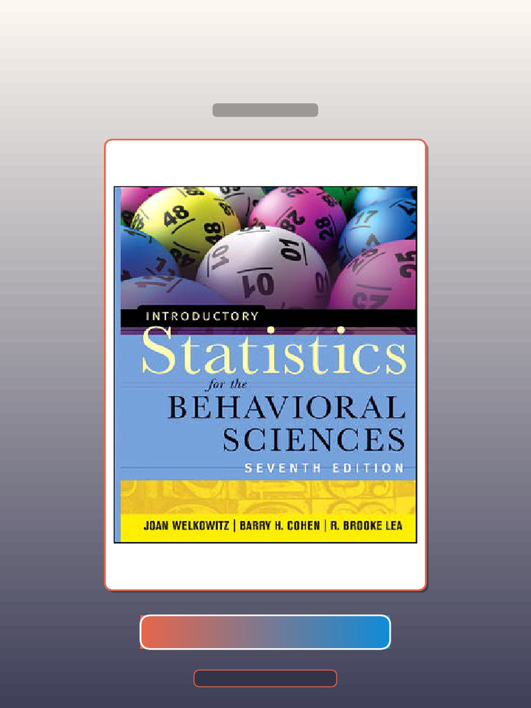 Test Bank for Introductory Statistics for the Behavioral Sciences 7th ...