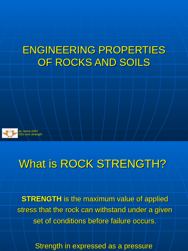 0011_CEG-rock strength | PDF | Strength Of Materials | Deformation ...
