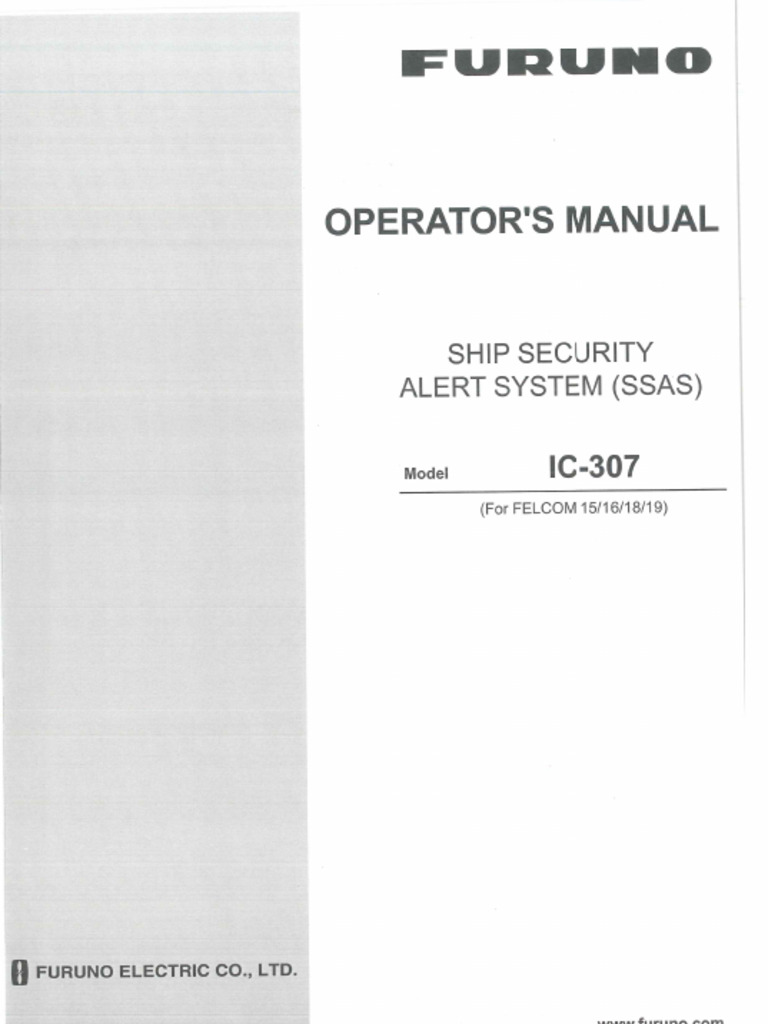 Operator's Manual- Ship Security Alert System | PDF