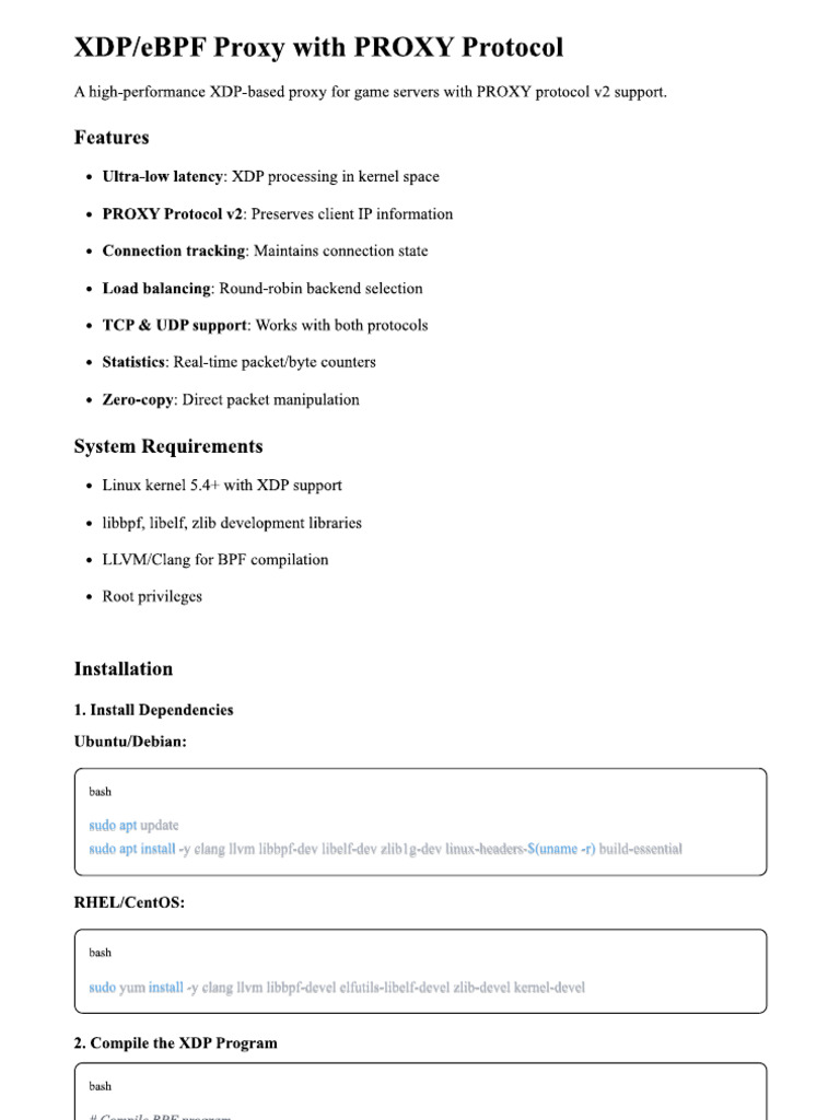 XDP Proxy | PDF