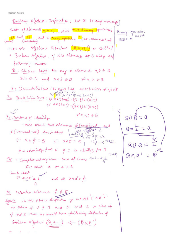 Boolean Algebra | PDF