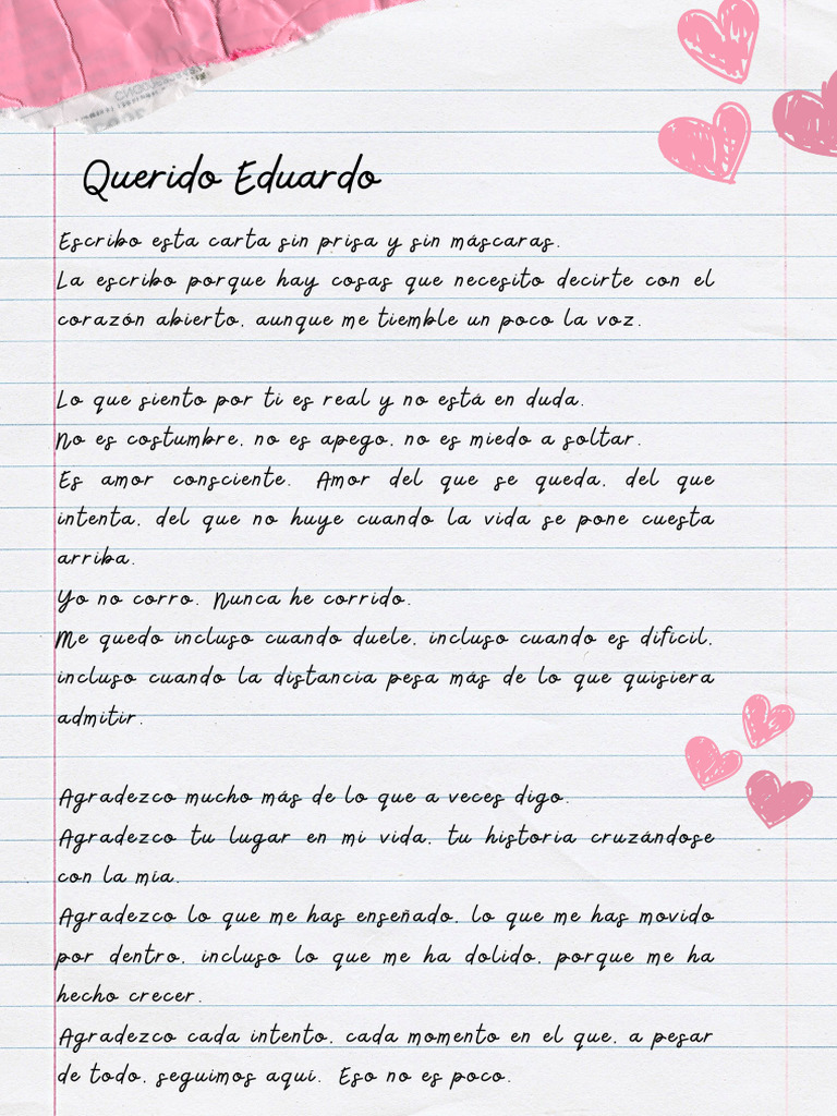 Documento A4 Carta de Amor Romántico Bonito Blanco y Rosa_20251230 ...