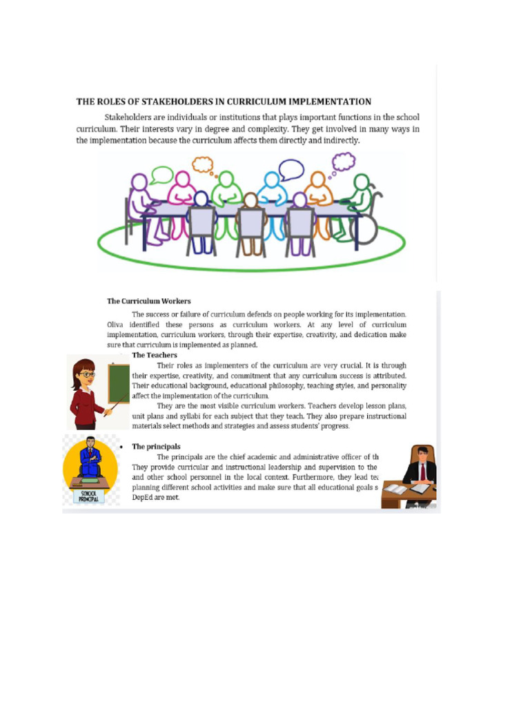 Roles of Stakeholders | PDF