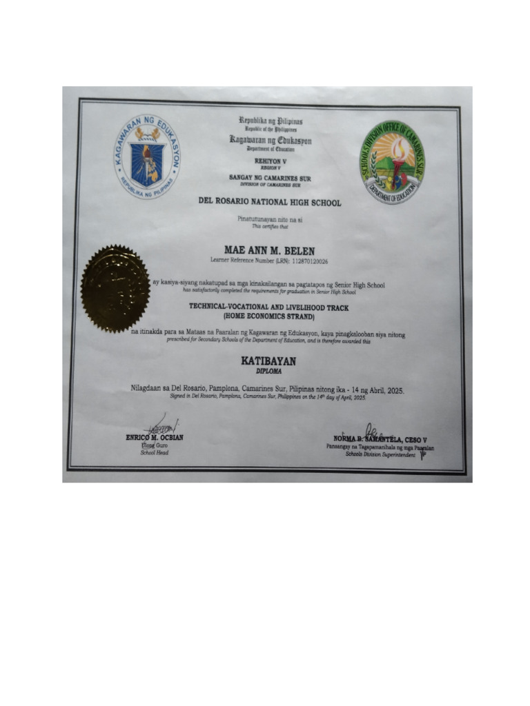 Certificate of Graduate | PDF
