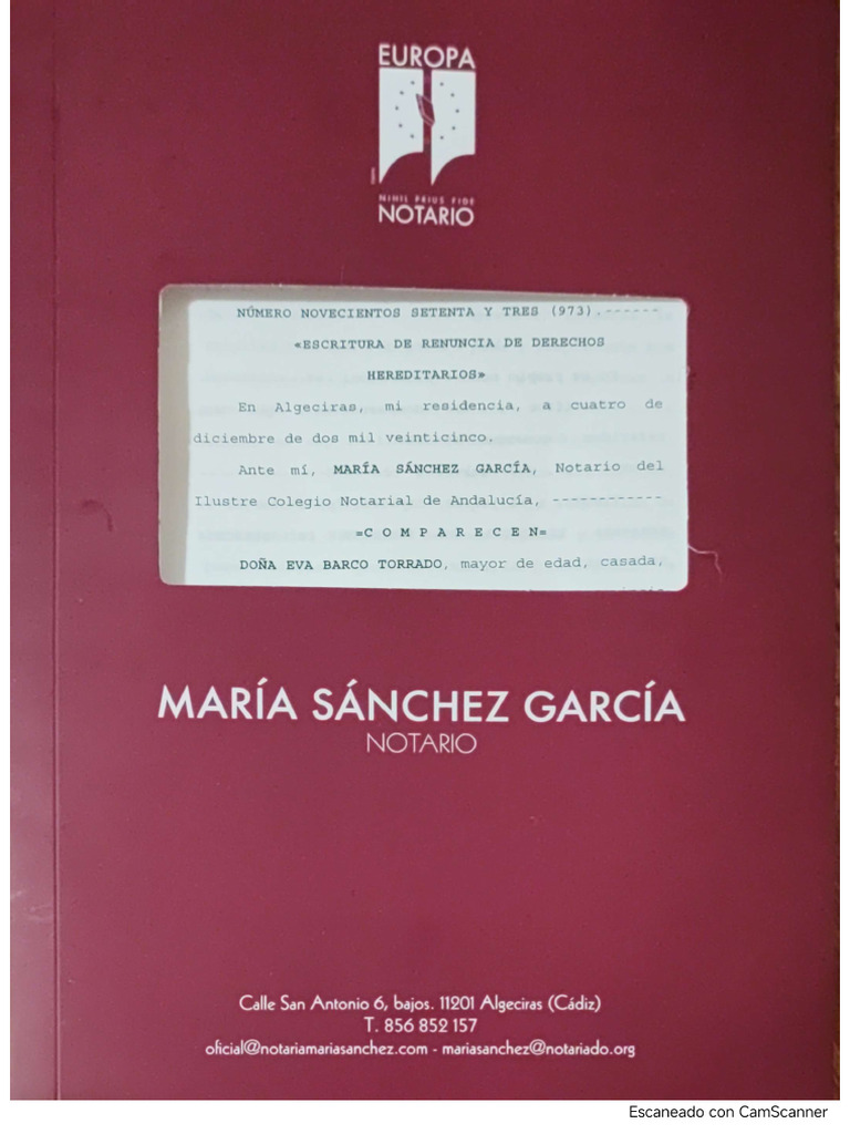 Renuncia Ante Notario Hermanos Barco Torrado | PDF